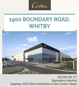 Carttera Announces First Transaction for UIF6 - 1900 Boundary Road ...